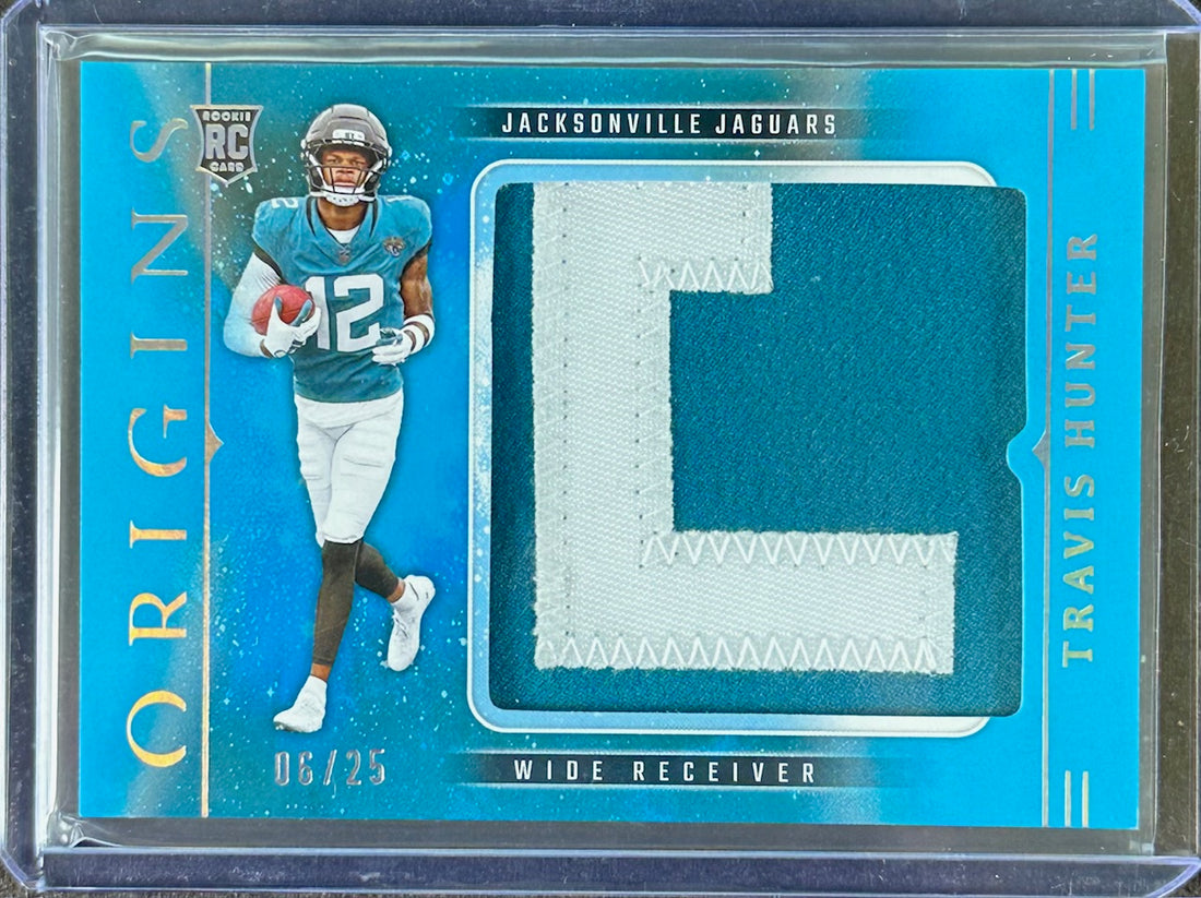 2025 Panini Origins – Travis Hunter #RJY-THR – Rookie Jumbo Patch 06/2 ...